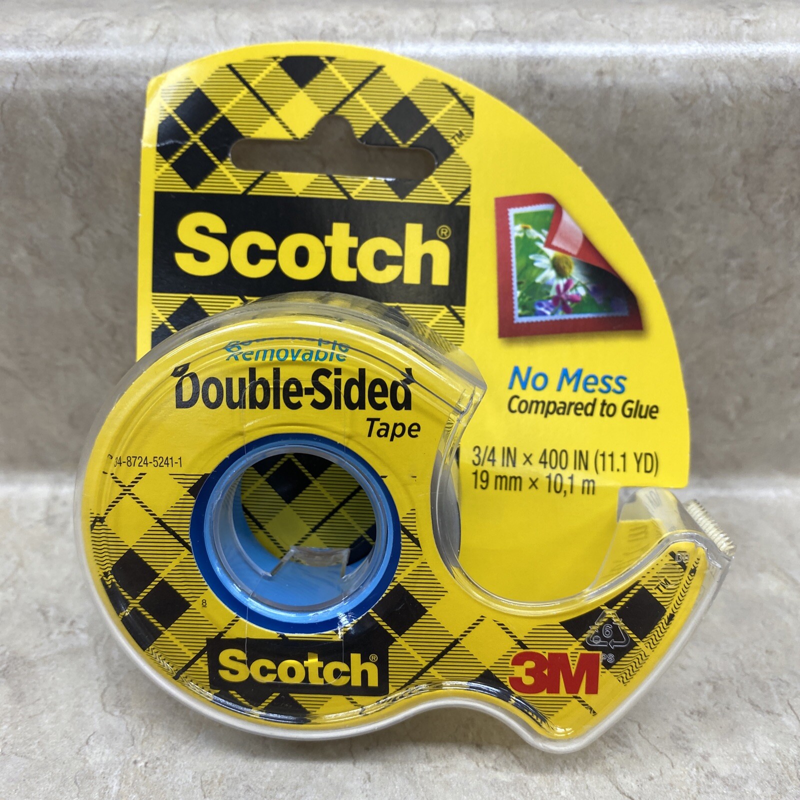 Scotch 3M Removable Double Sided Tape 3/4" x 11.1 YD | eBay