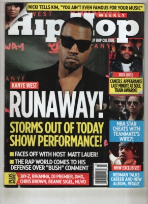 Hip Hop Weekly Mag Kanye West Rick Ross Jay-Z Rihanna Vol.5 No.23 ...