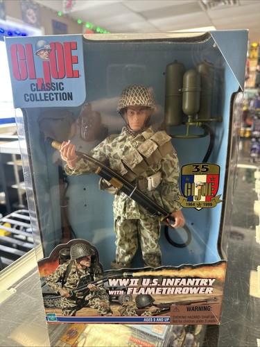 Vintage Hasbro GI Joe (12") US Infantry with Flamethrower (NIB) Fast ...