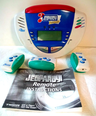 Tiger Electronics Jeopardy Remote Game with 3 remotes and Instructions ...