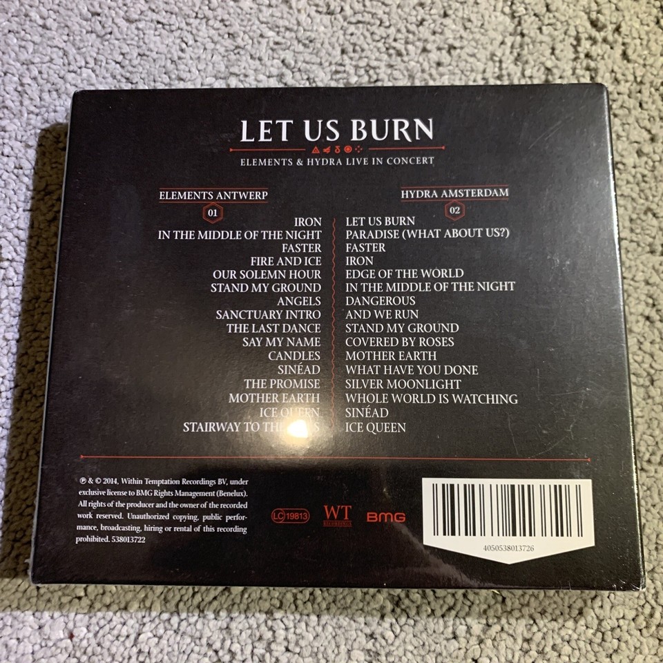 Let Us Burn: Elements & Hydra Live in Concert Within Temptation CD New ...
