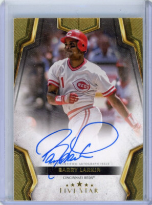 Barry Larkin 2024 Topps Five Star Auto Cincinnati Reds Base Autograph ...