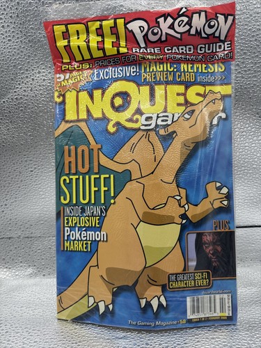 Inquest Gamer Magazine February 2000 #58 Pokémon Charzard | eBay