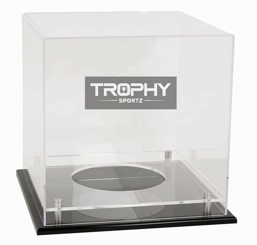 DISPLAY CASE ACRYLIC 270mm high BASKETBLL NETBALL SOCCER trophy award ...