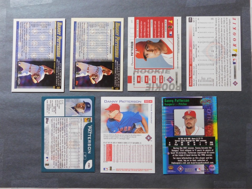 Danny Patterson 7 Card Lot W/ROOKIE!!! | eBay