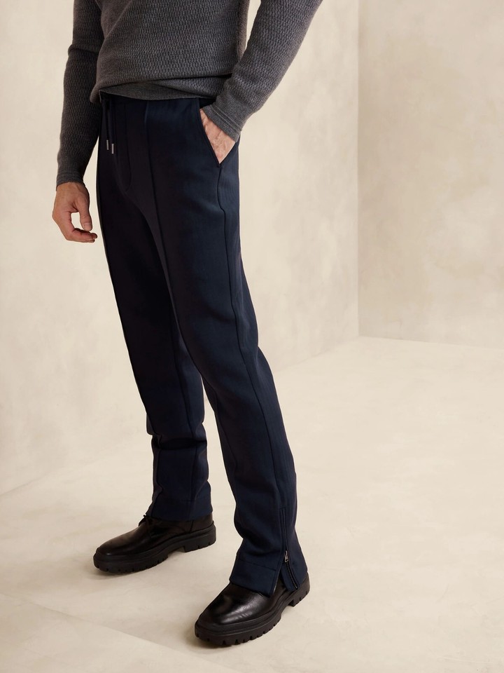 BANANA REPUBLIC Herringbone Scuba Jogger #815021 | eBay