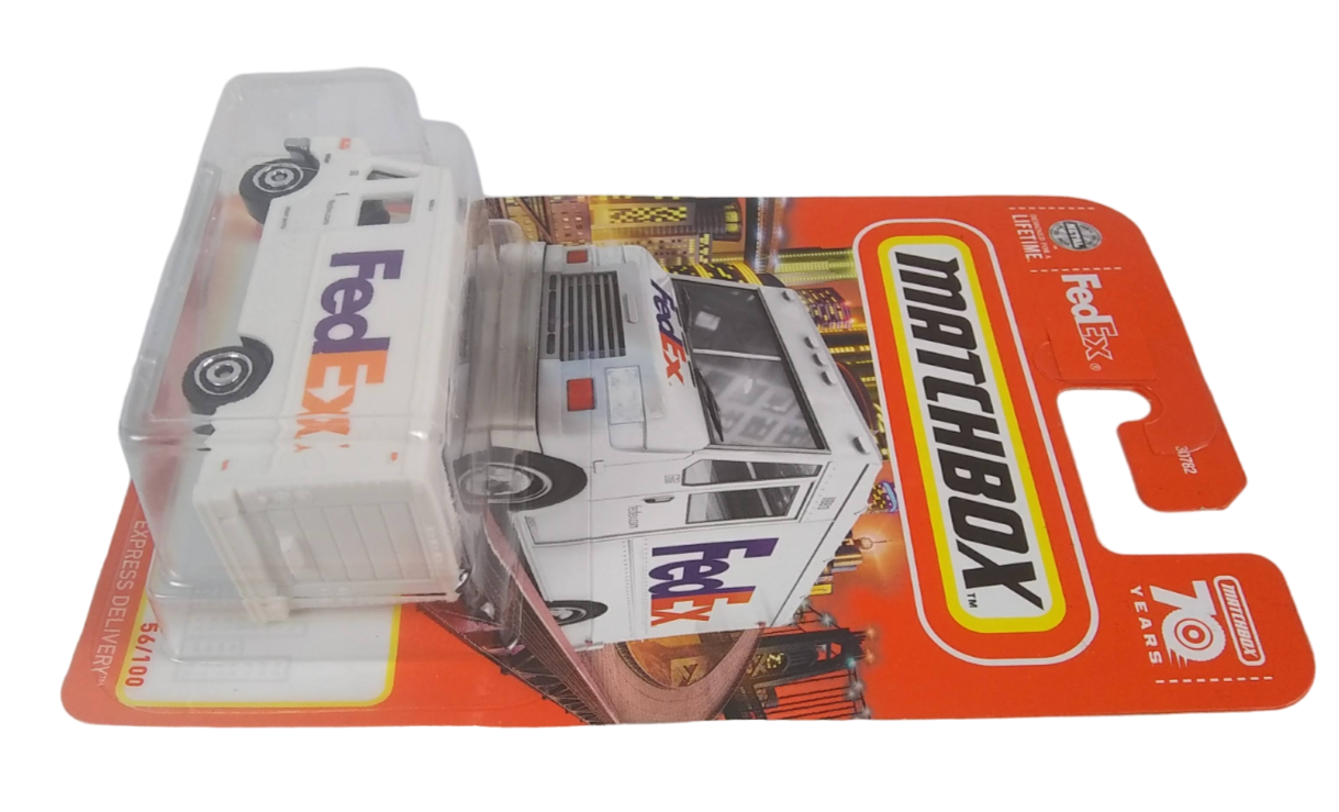 FedEx Express Delivery Matchbox Die Cast Parcel Mail Truck Van 1:64 ...