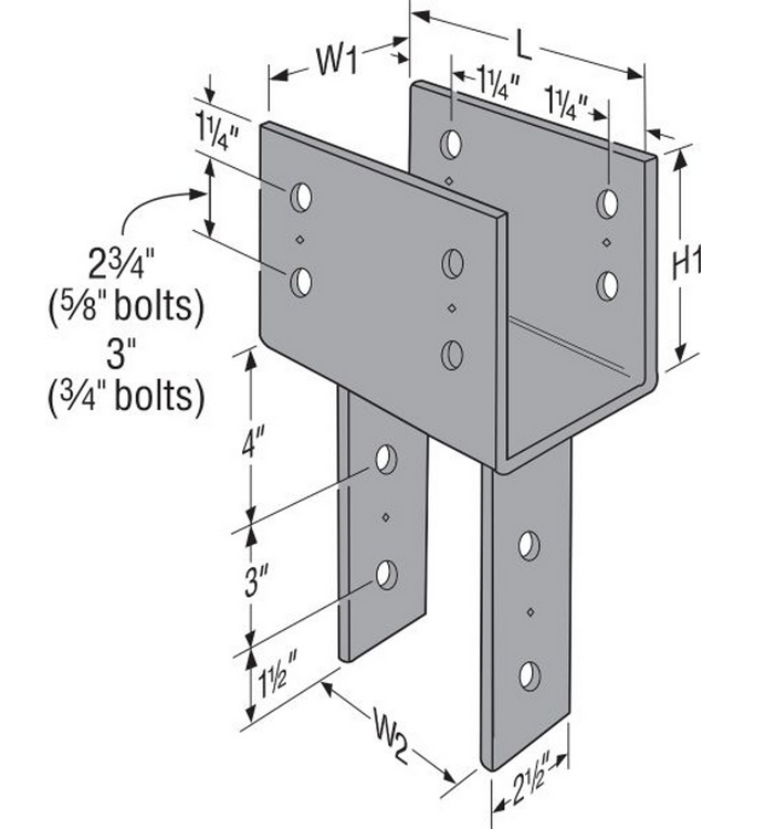 Simpson Strong-tie CC44 Column Cap 4x Beam 4x Post for sale online | eBay