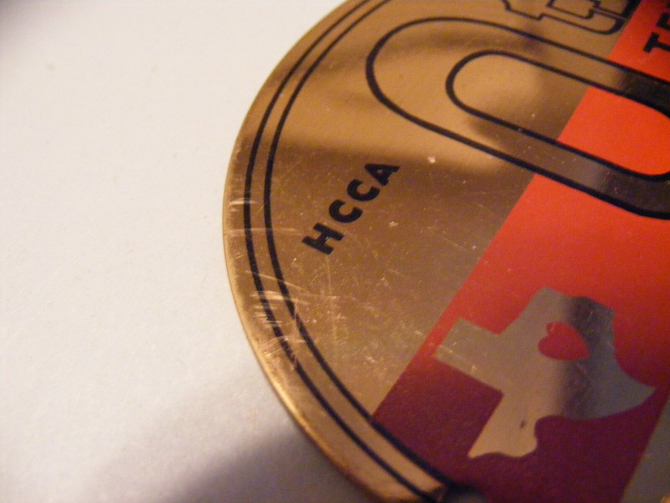 Vtg 1962 TEXAS WACO TOUR HCCA CAR EMBLEM AUTO BADGE | eBay