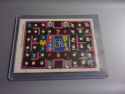 1981 Fleer Ms. Pac-Man Act 3 III Rub-Off Game Card scratched Pink | eBay