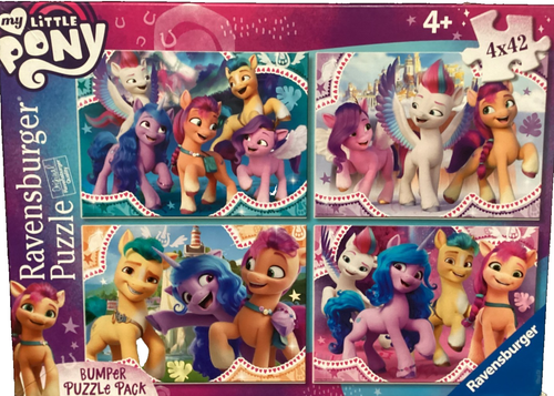 Ravensburger4x42XL pc My Little Pony 2021 Jigsaw Puzzle Large Piece Kid ...