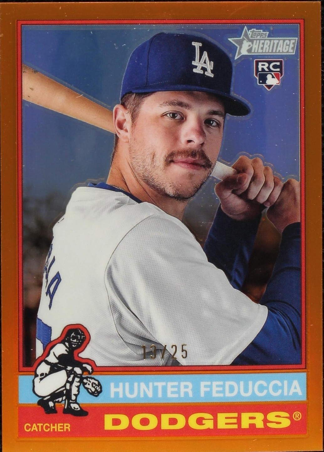 2025 Topps Heritage - Hunter Feduccia #277 Chrome Orange Border /25 (RC ...