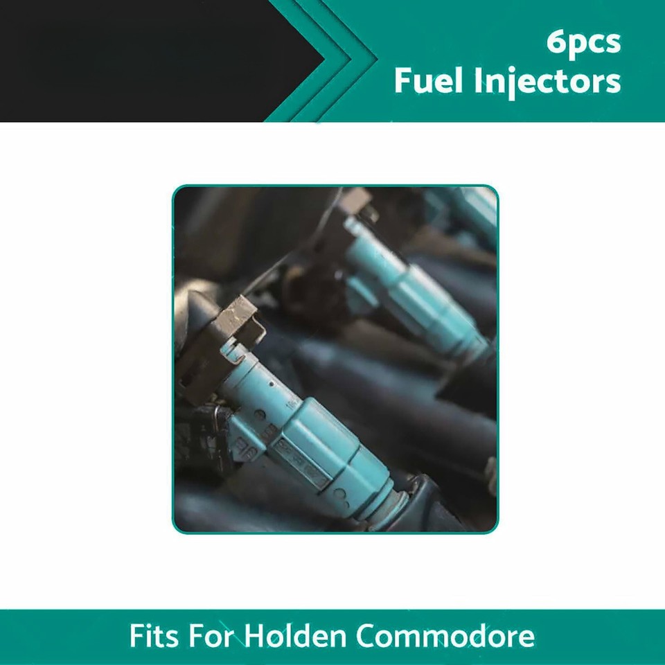 6PCS 2Pins Fuel Injectors 0280155777 For Holden Commodore VQ VP VR VS ...