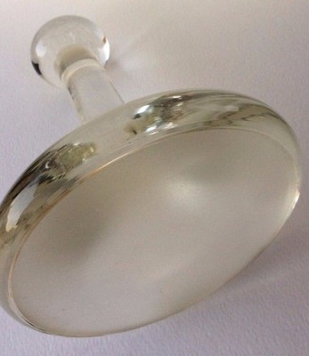 Glass Muller Artist's Grinding Tool Large Tall 4 1/2 in. Borosilicate ...