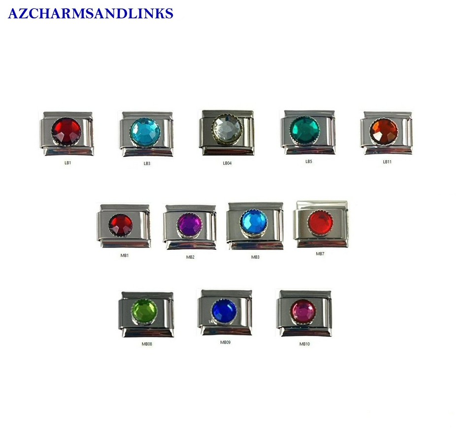 Italian Charms Birthstones Italian Modular Charm Links for your ...