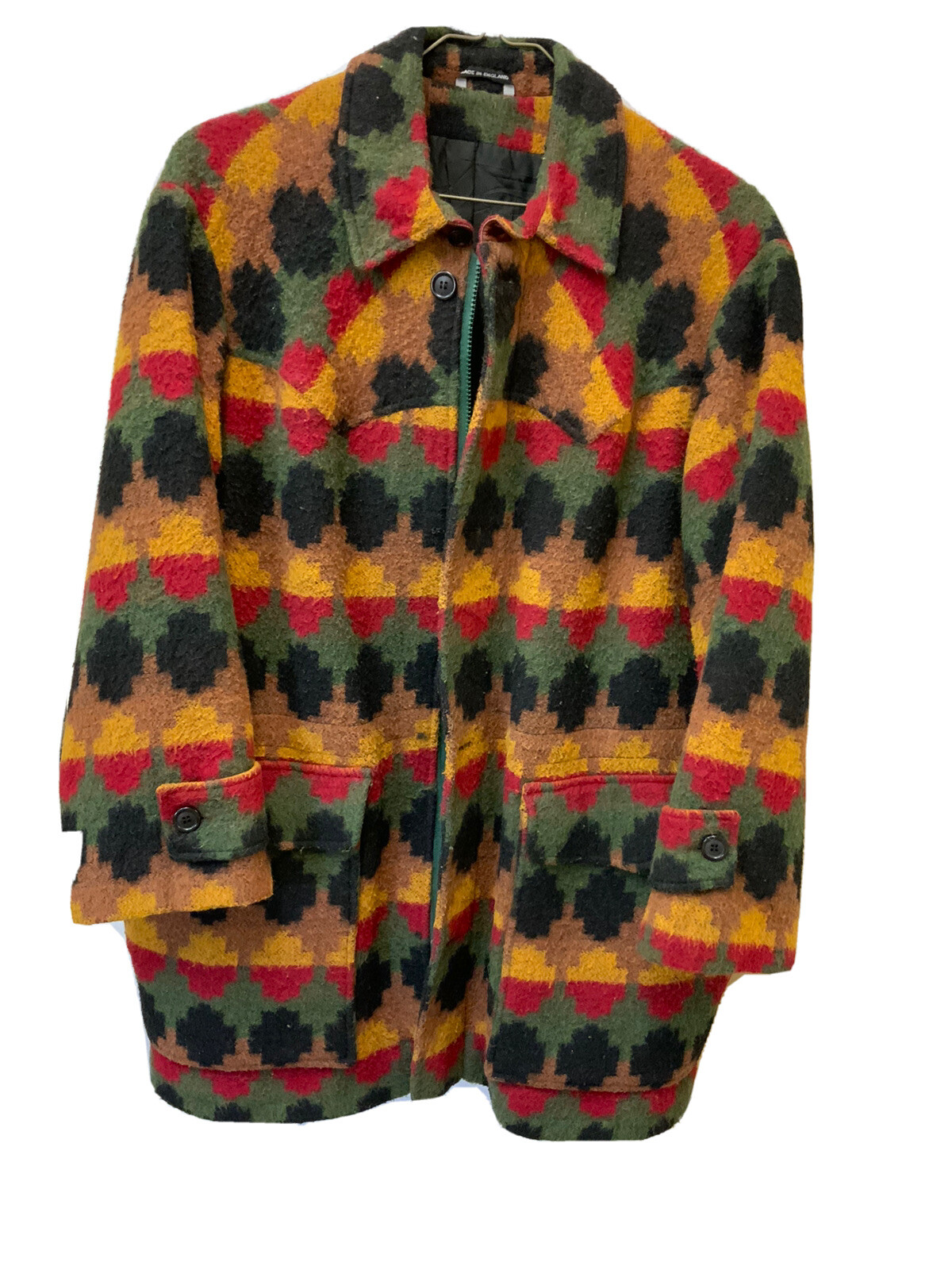 VINTAGE RANCH EXIT WOOL BLEND Western COAT MENS SMALL… - Gem