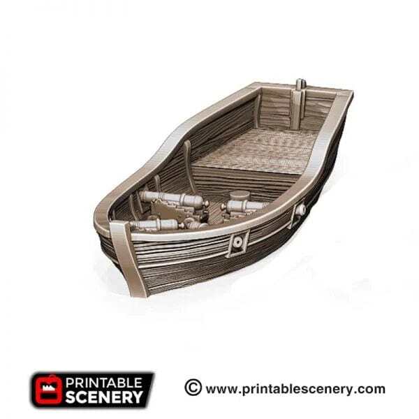 Skiff - Pirate Ship - Tabletop Terrain Miniature Terrain Wargaming | eBay