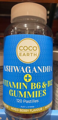 COCO EARTH ASHWAGANDHA GUMMIES 120 COUNT | eBay