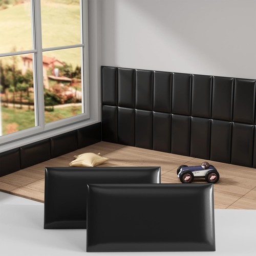 12PCS Black Anti Collision Wall Padding for Kids 7.8" x 15.7 ...