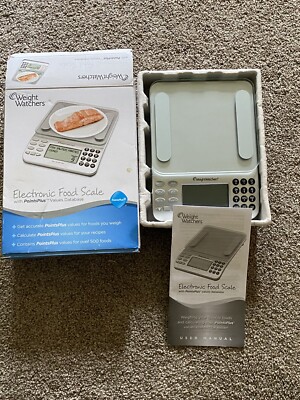 Weight Watchers Electronic Food Scale w/Points Plus Values Data Base WW ...