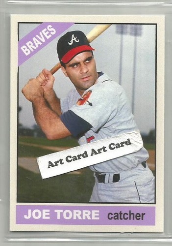 Joe Torre Atlanta Braves 2025 Baseball Art Card | eBay