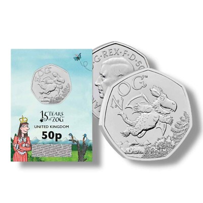 2025 UK Zog ™ 50p Certificato Bu Legale Tender Moneta | eBay