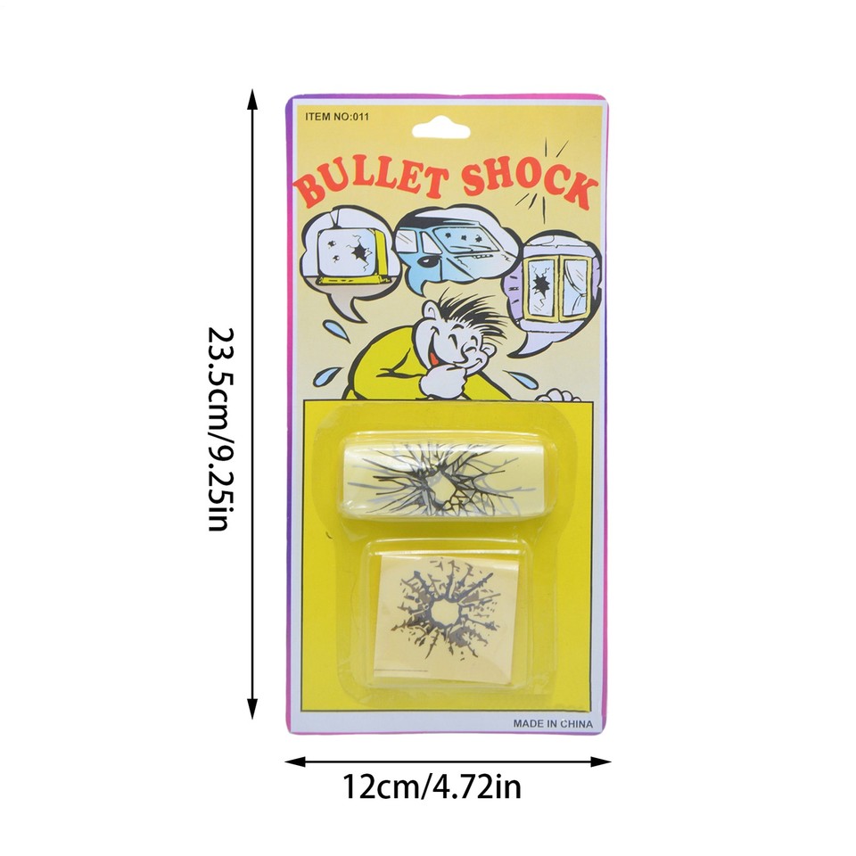 Glass Bullet Hole Stickers Fake Bullet Shot Decal Ultra-Realistic ...