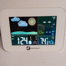 Smart Gear Indoor Outdoor Wireless Weather Station Cell Charge Alarm ...