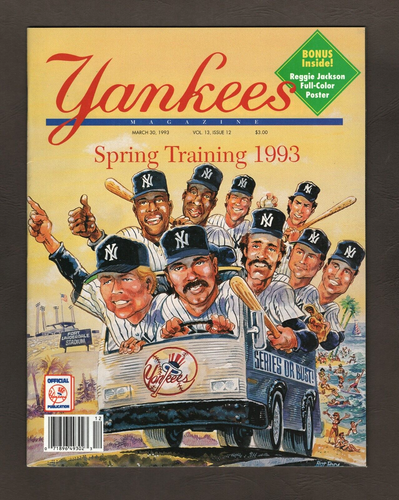 3/30/1993 New York Yankees Spring Training Program – Derek Jeter #M1195 ...