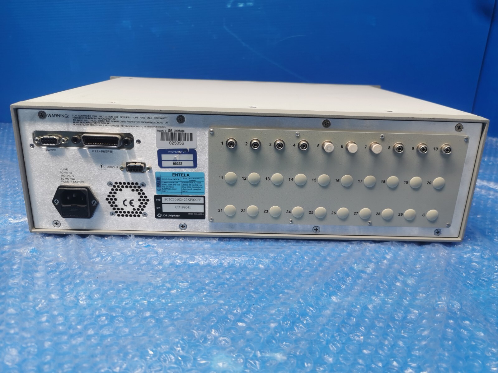 JDS Uniphase SC Series Fiber Optic Switch SC1C10102+27XF000FP | eBay