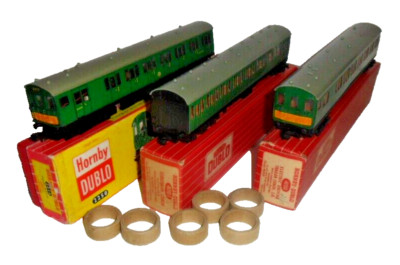 HORNBY DUBLO SR 3-CAR ELECTRIC MULTIPLE UNIT SET 2250 4150 4081 BOXED ...