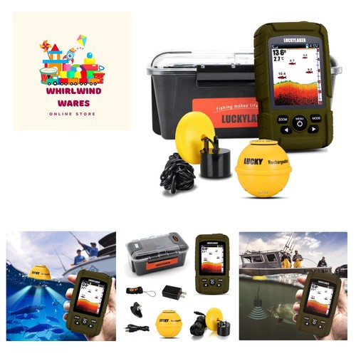 Wireless Handheld Fish Finders Boat Wired Transducer Fishing Finder ...