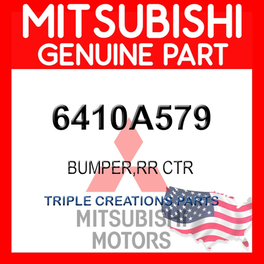 6410A579 Genuine Mitsubishi Bumper Rr Ctr OEM | eBay