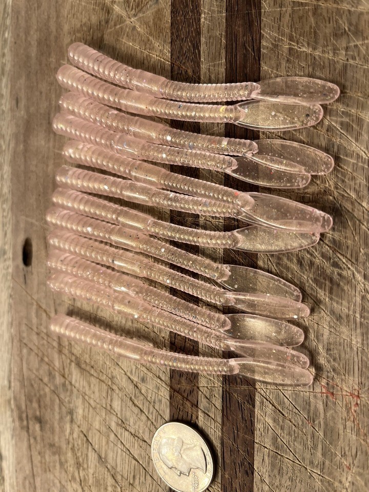Boogey Man Bait Co. Golden Pearl Pink 4” Steelhead Worm 12 Pack | eBay