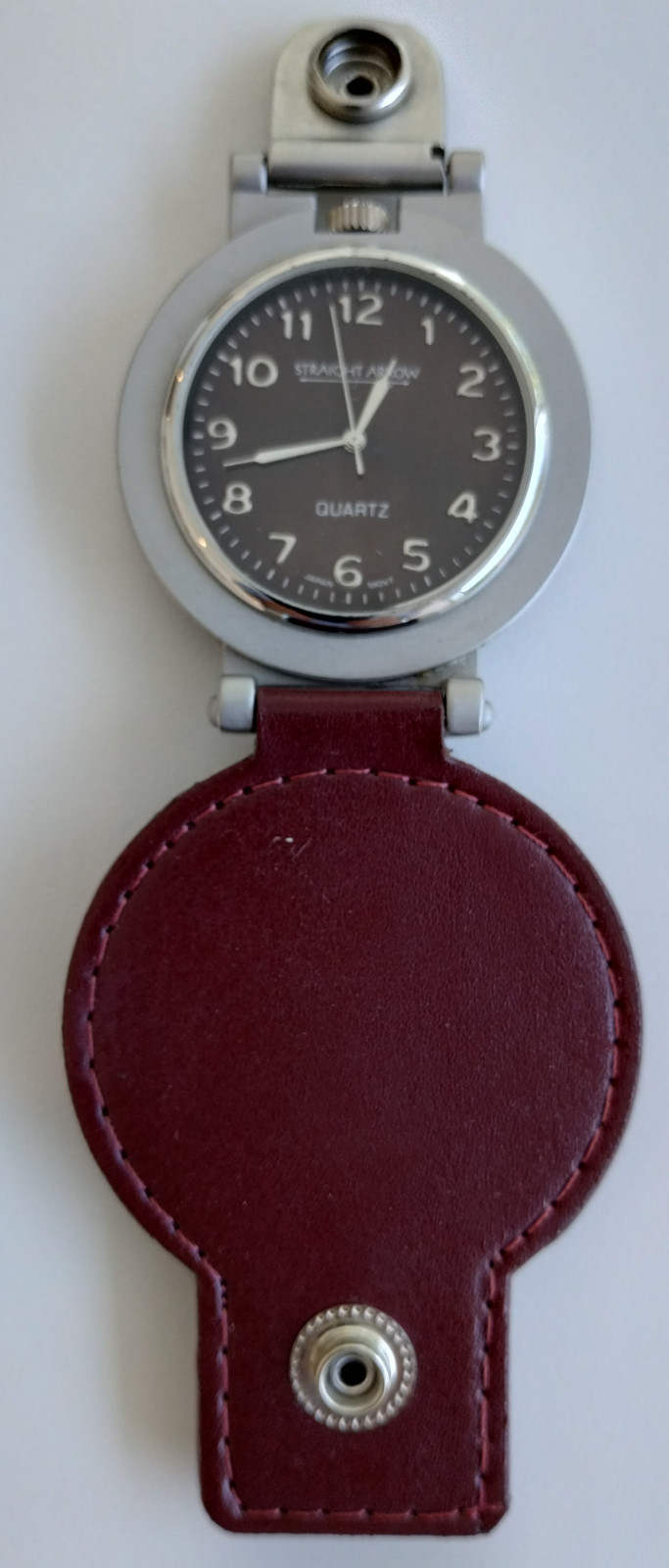 Vintage Straight Arrow Black Pocket Watch Quartz W/ B… - Gem