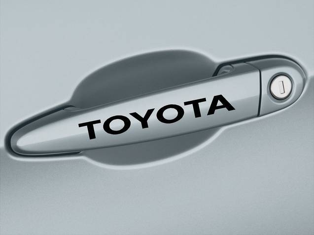 Toyota Camry Corolla Supra Tacoma Tundra Door Handle Decal Sticker ...