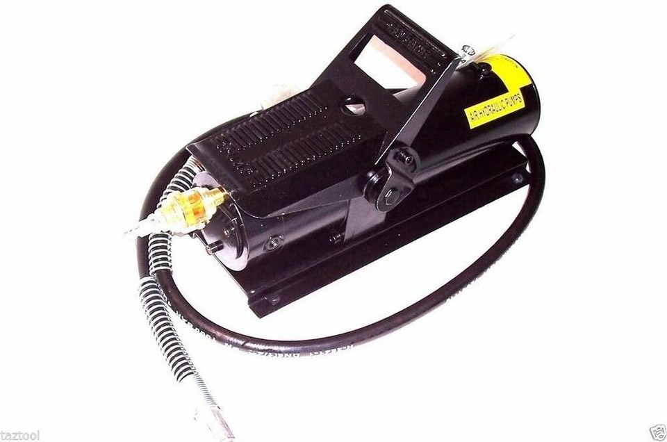 10,000 PSI Porta Power AIR HYDRAULIC FOOT PUMP CONTROL LIFT With 5 Feet ...