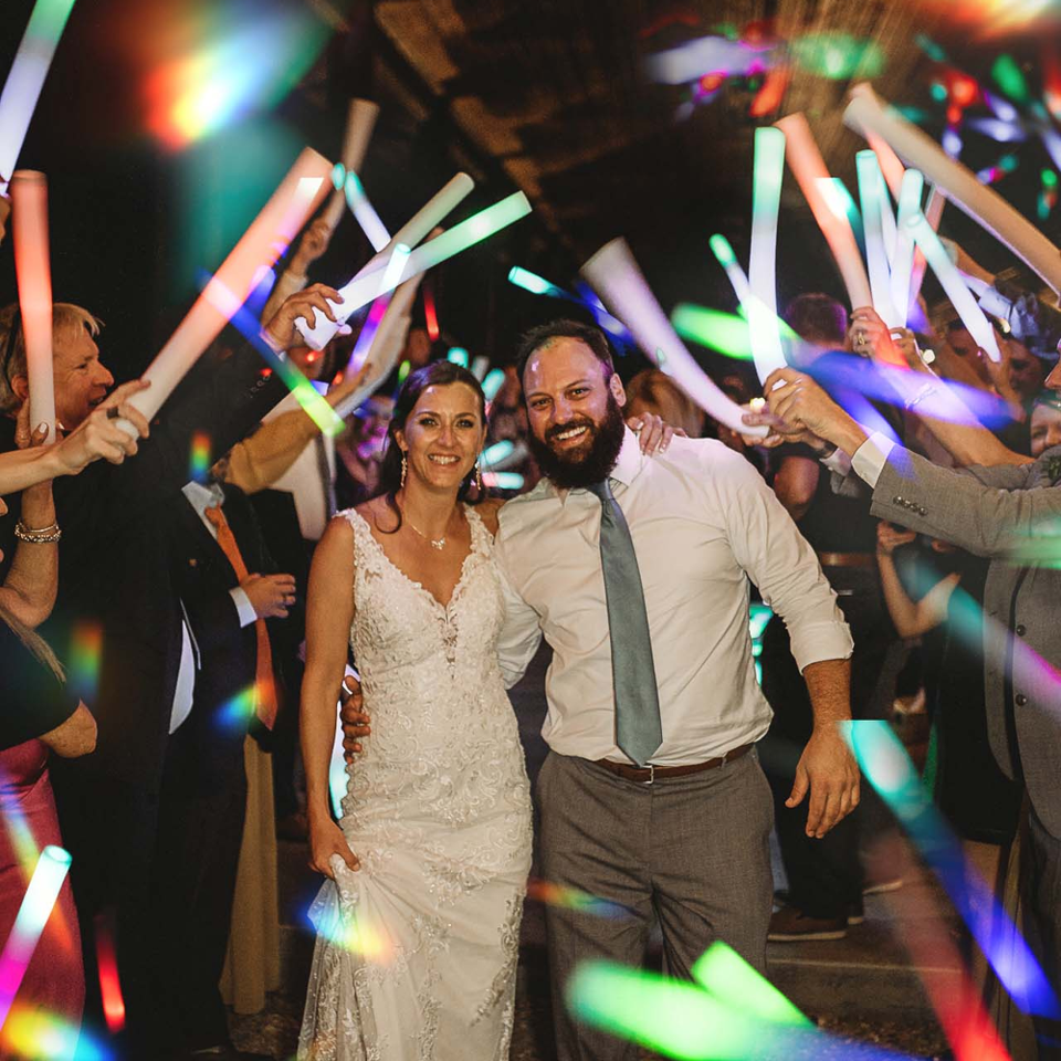 12-96 LED Light Up Foam Sticks Wand Rally Batons DJ Flashing Glow Stick ...