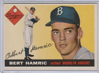 1955 TOPPS #199 BERT HAMRIC BROOKLYN DODGERS 1150 | eBay