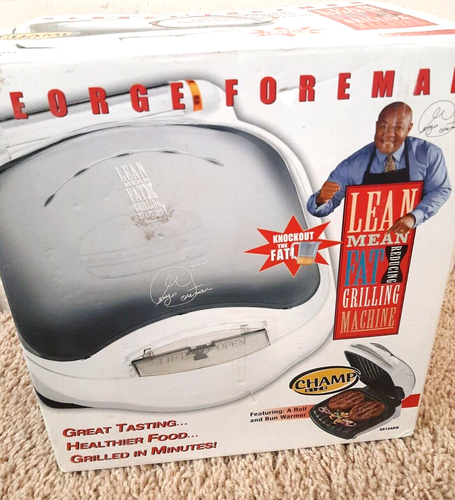 GEORGE FOREMAN GRILL Y2k 2005 Original NEW oldstock GR10ABW nos | eBay