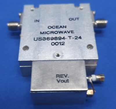OCEAN MICROWAVE US869894-T-24 COAXIAL CIRCULATOR | eBay