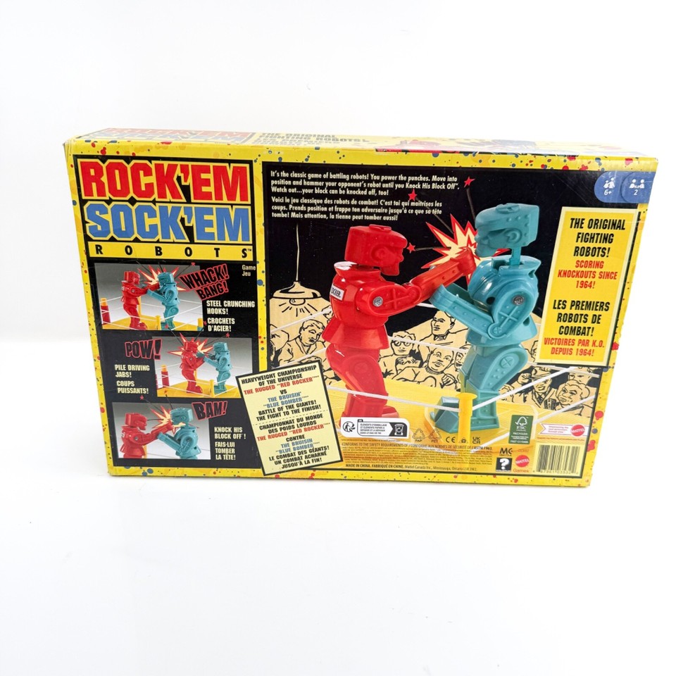 Rock 'Em Sock 'Em Robots Kids Game, Fighting Robots with Red Rocker ...