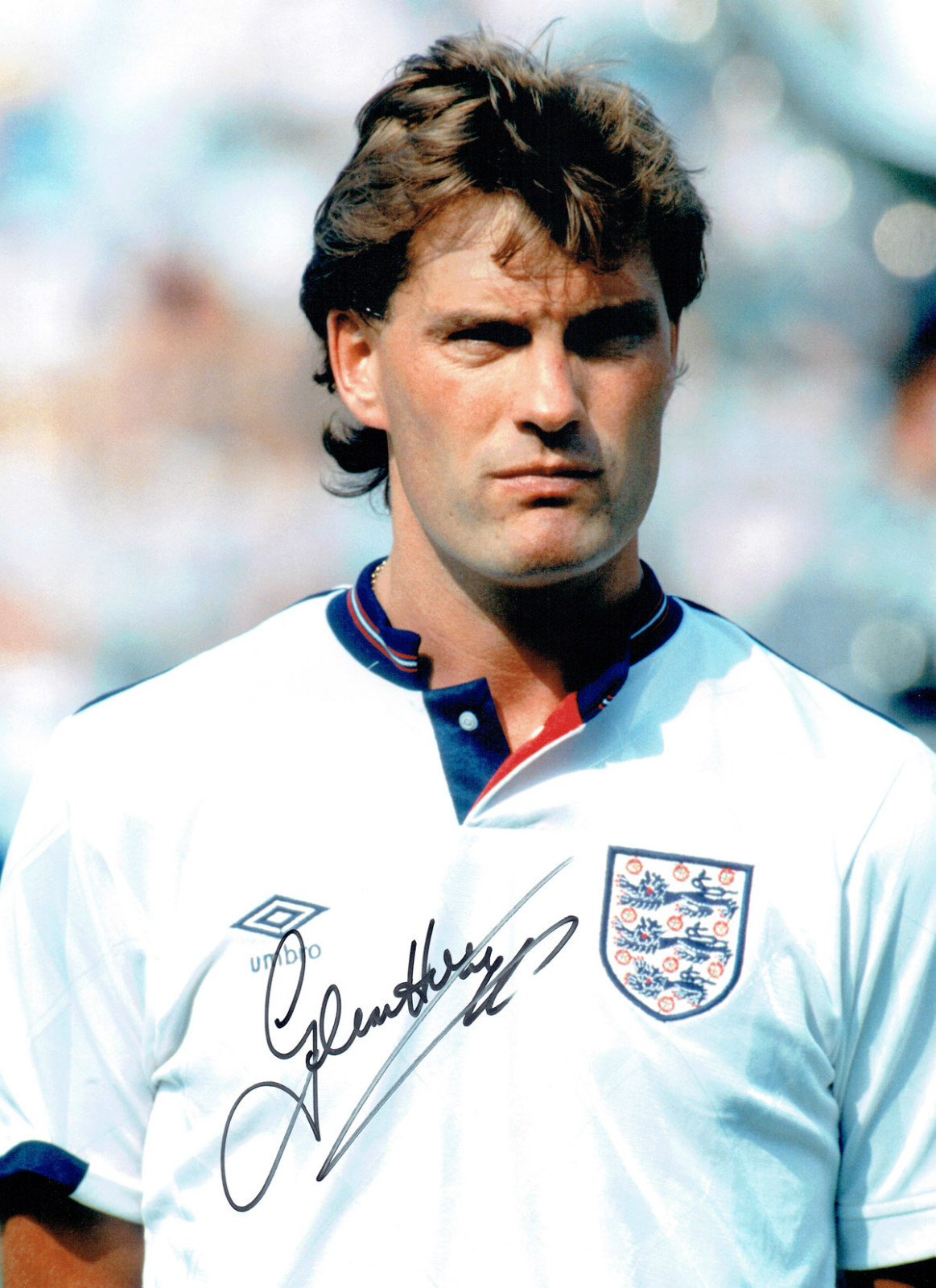 Glenn HODDLE Signed Autograph 16x12 Portrait Photo + Dealer COA England ...