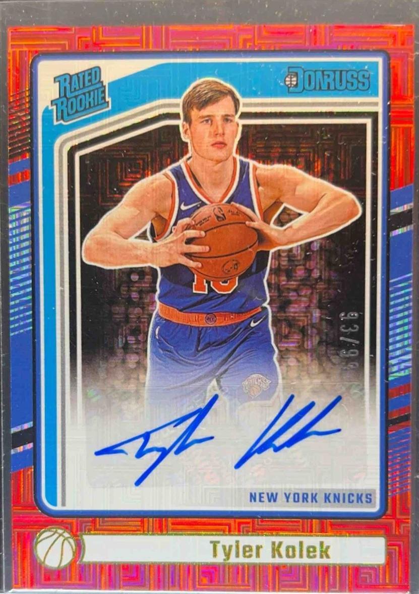 2024-25 Panini Donruss - Rated Rookie Signatures Tyler Kolek #272 ...