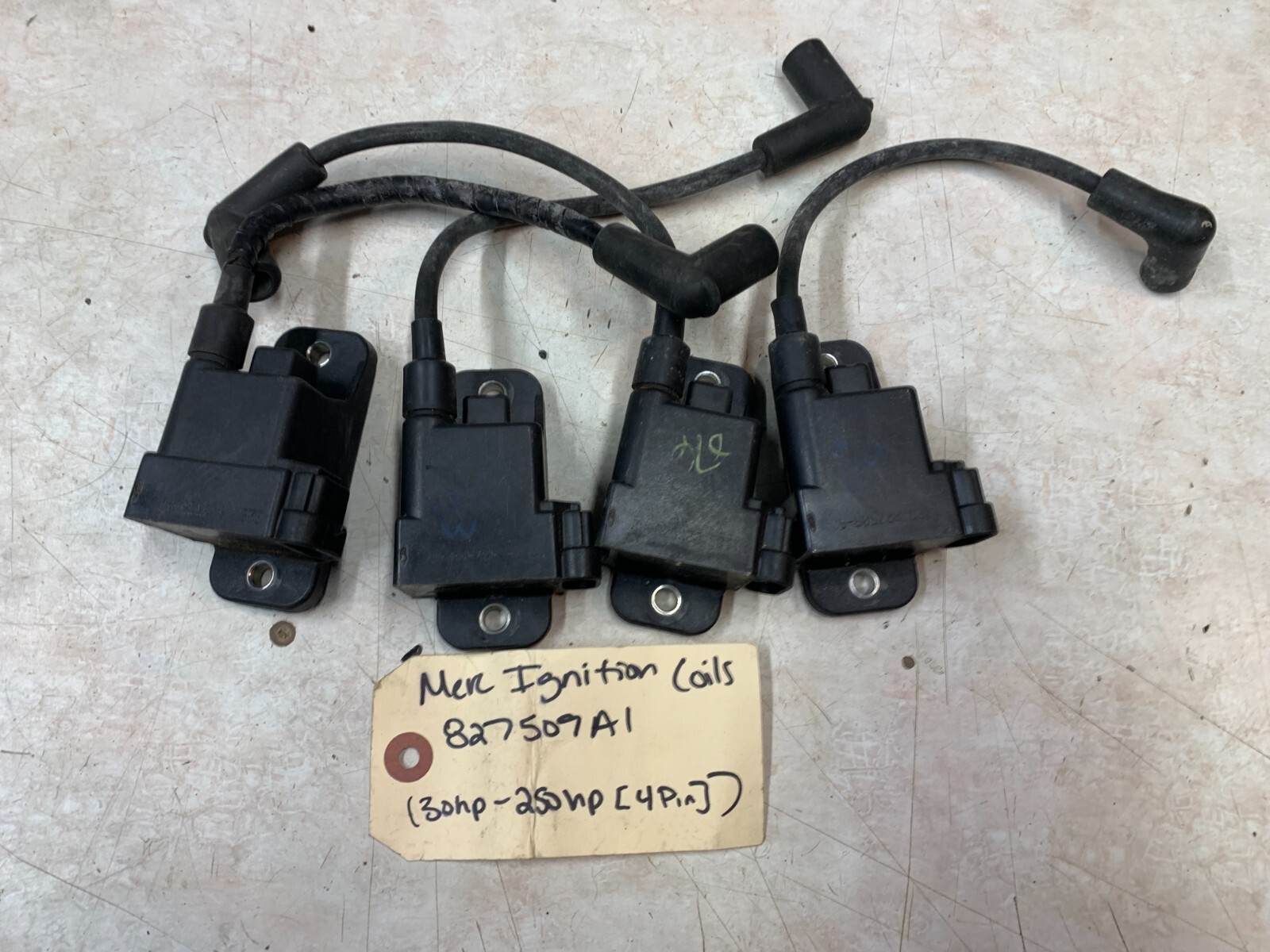 *90 Day Warranty* Mercury Ignition Coil Assembly Lot of 4 827509A1 | eBay