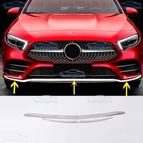 Chrome Front Bumper Strip Protector Cover trim For Benz A class W177 ...
