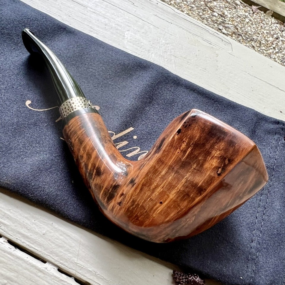 Eric Nording Polished Freehand Silver #2 Handmade in Denmark Briar ...