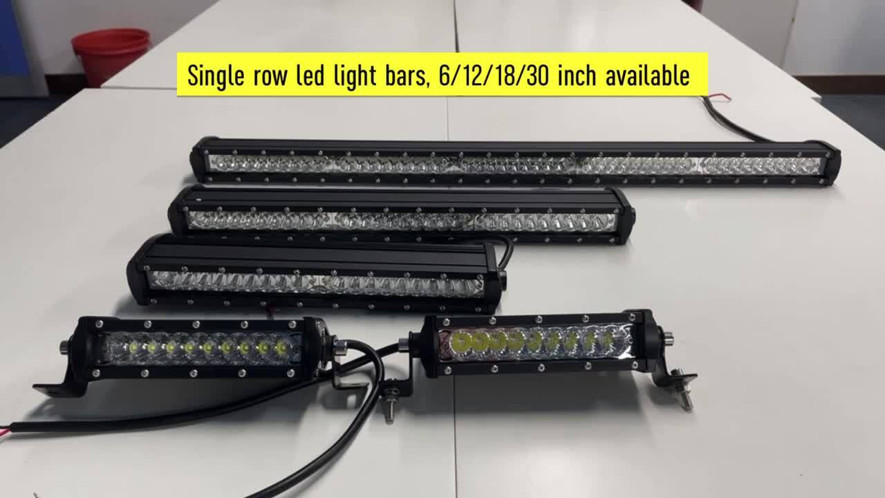 12“ 20" 30" 40" Slim LED Light Bar Spot Flood Combo Work Offroad SUV ...