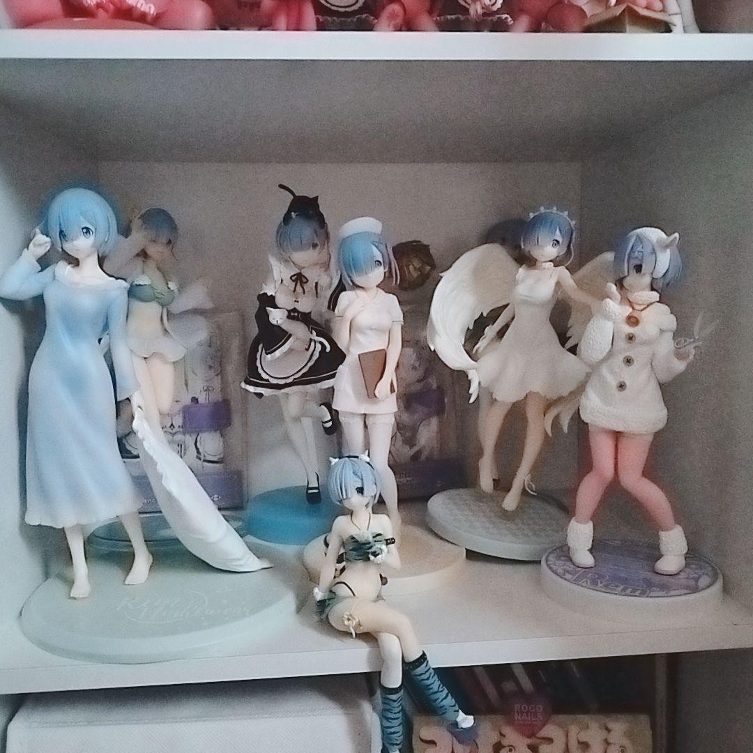 Re Zero Rem Ram Figure Lot of 8 Noodle Stopper Plus 2 Phone Cases Japan ...