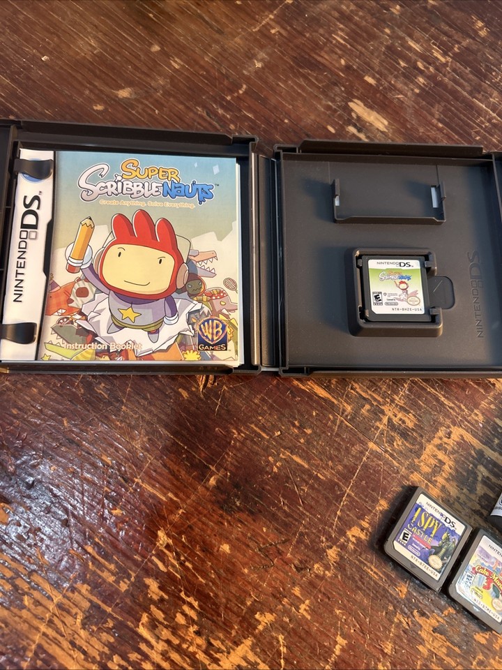 Nintendo DS Game Lot Cake Mania 3, Jam Sessions, I Spy, Scribblenauts ...